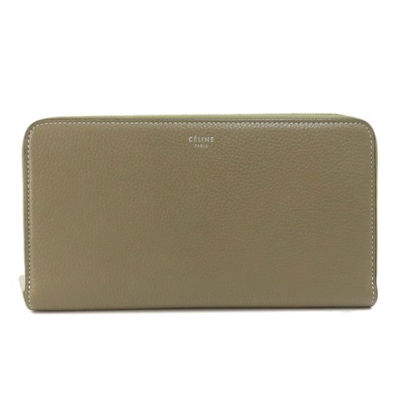 Celine | Accessories | Celine Round Long Wallet Leather Womens Celine ...